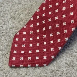 Suitsupply | Accessories | Suitsupply Red Floral Medallion Tie 0 Linen ...
